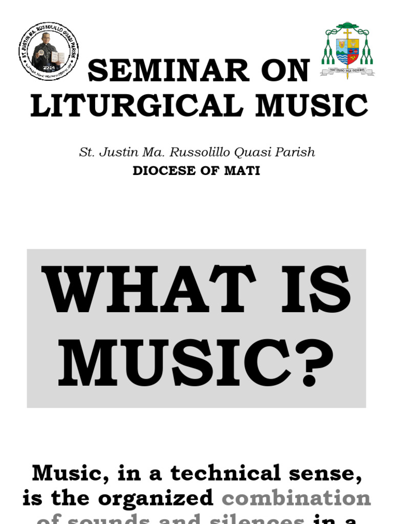 Seminar On Liturgical Music (Presentation) | PDF | Worship | Liturgy