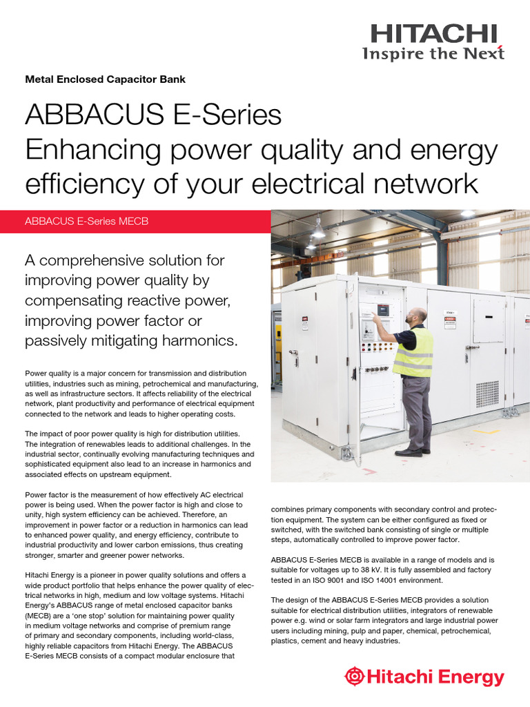 Hitachi Energy MECB ABBACUS E-Series | PDF | Capacitor | Relay