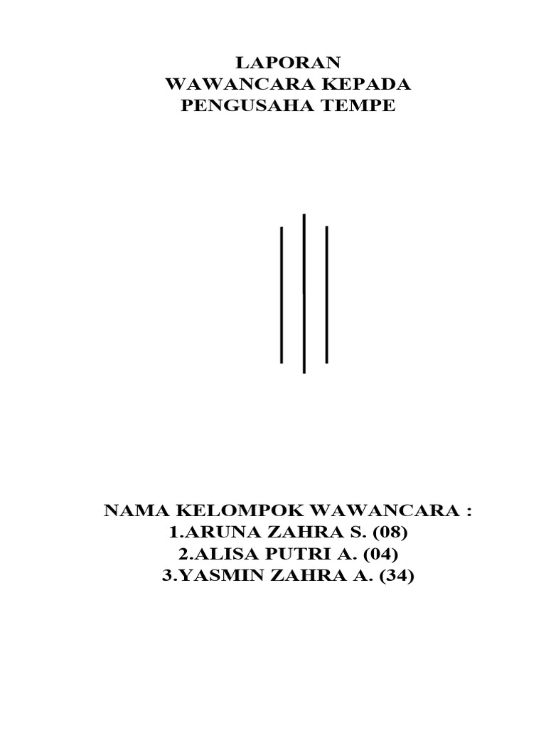 LAPORAN Wawancara Aruna | PDF