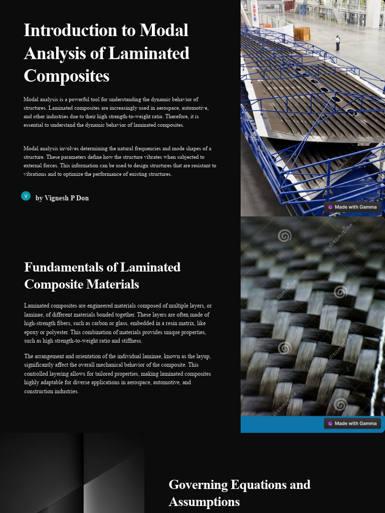 Introduction To Modal Analysis Of Laminated Composites Pdf Composite Material Finite