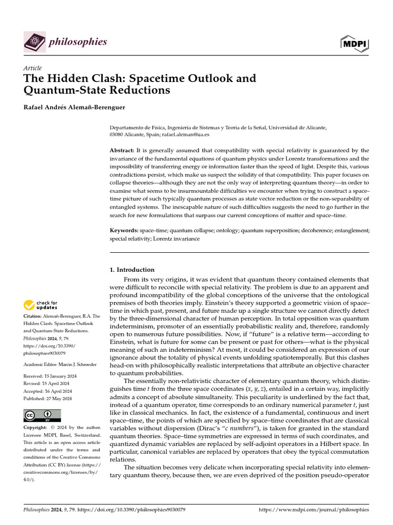 The Hidden Clash - Spacetime Outlook and Quantum State Reductions-Final ...