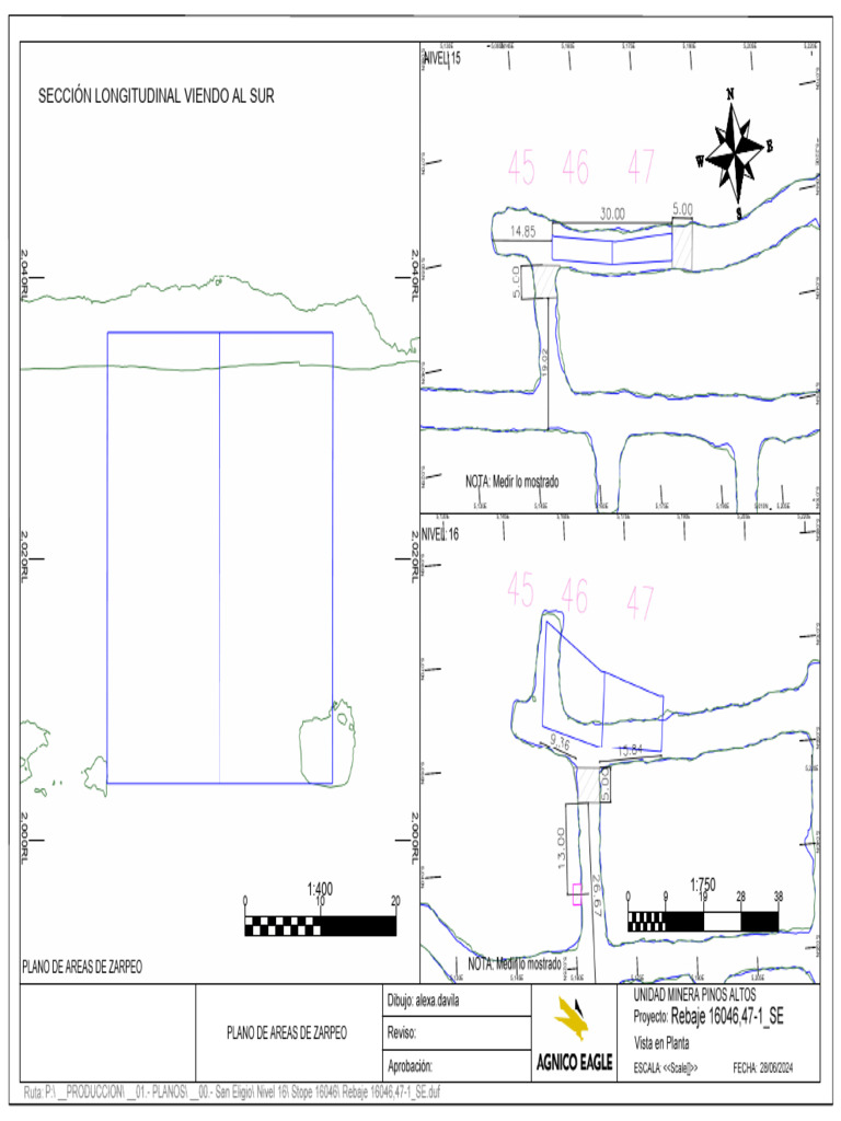 Rebaje 16046,47-1 - SE - Plano de Zarpeo | PDF