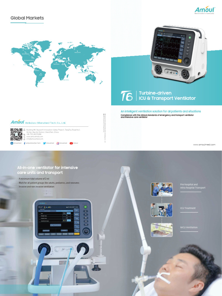 Brochure Amoul T6 | PDF | Medical Specialties | Respiration