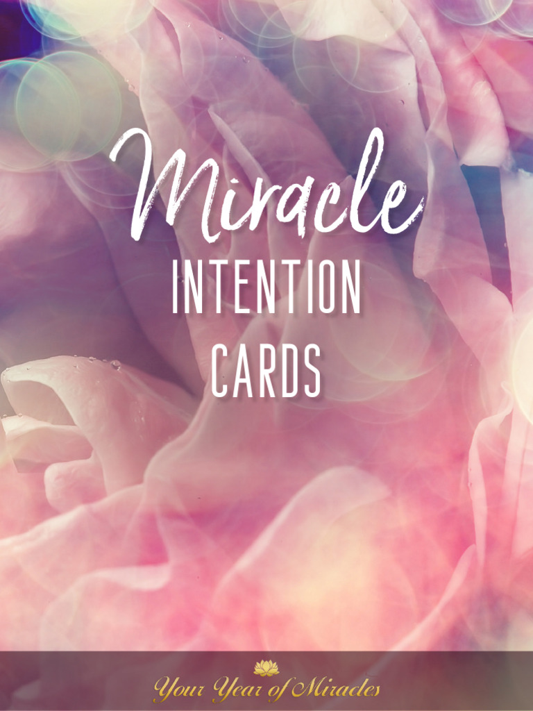 Intention Cards - Print & Hang | PDF | Religious Belief And Doctrine