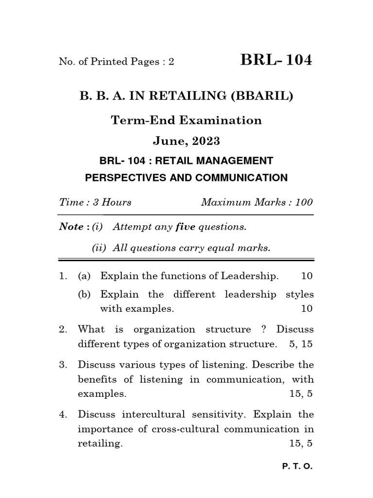 BRL 104 | PDF