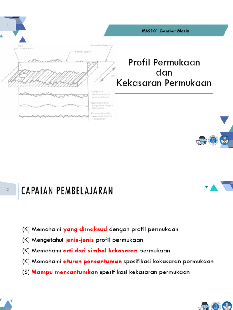 Simbol dan Definisi Kekasaran Permukaan | PDF
