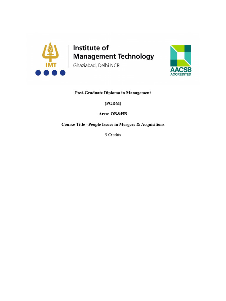 People Issues In Mergers And Acquisitions Pdf Mergers And Acquisitions Due Diligence