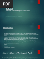 The Edwards Personal Preference Schedule | PDF | Psychology ...