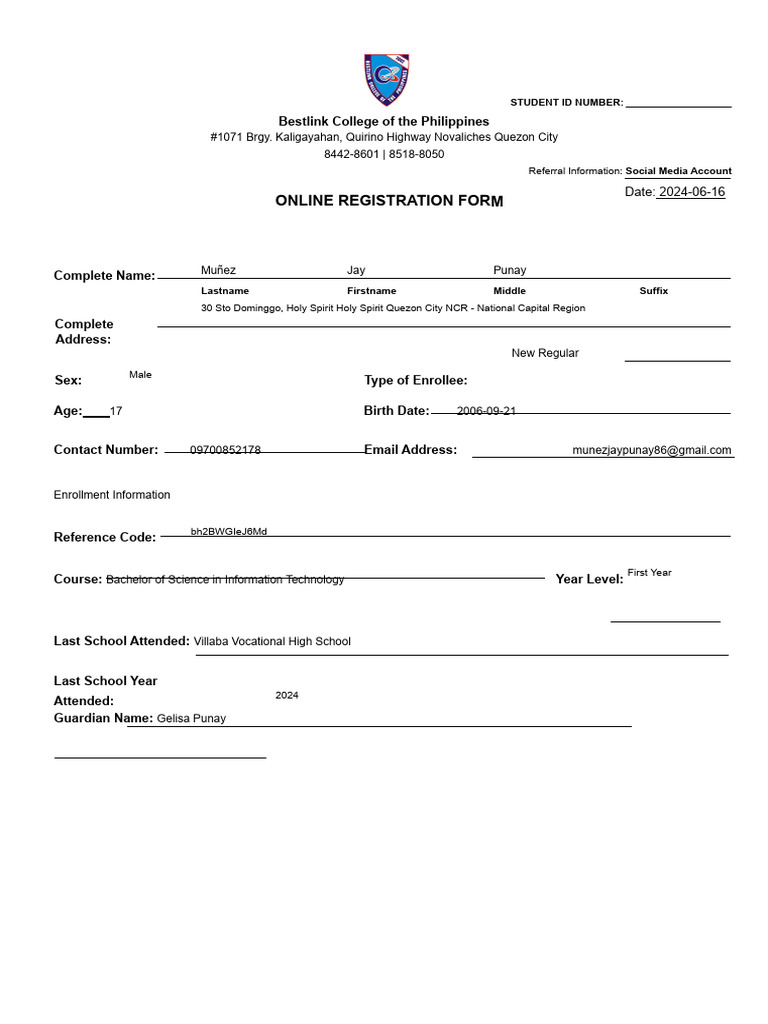 BCP Sample | PDF | Government And Personhood | Authentication