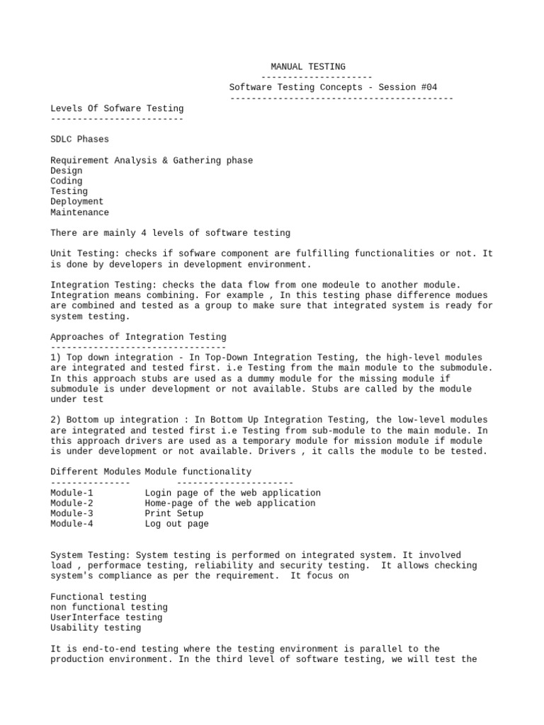 Session 04 | PDF | Software Testing | Computer Science