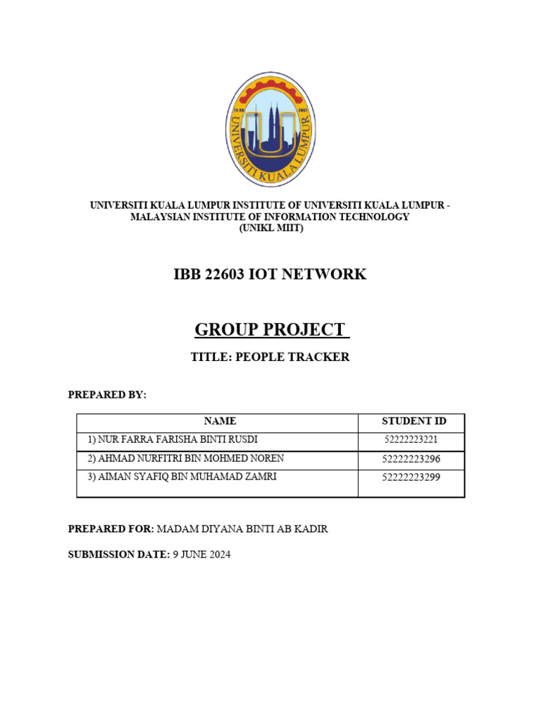 Iot Report | PDF | Internet Of Things | Infrared