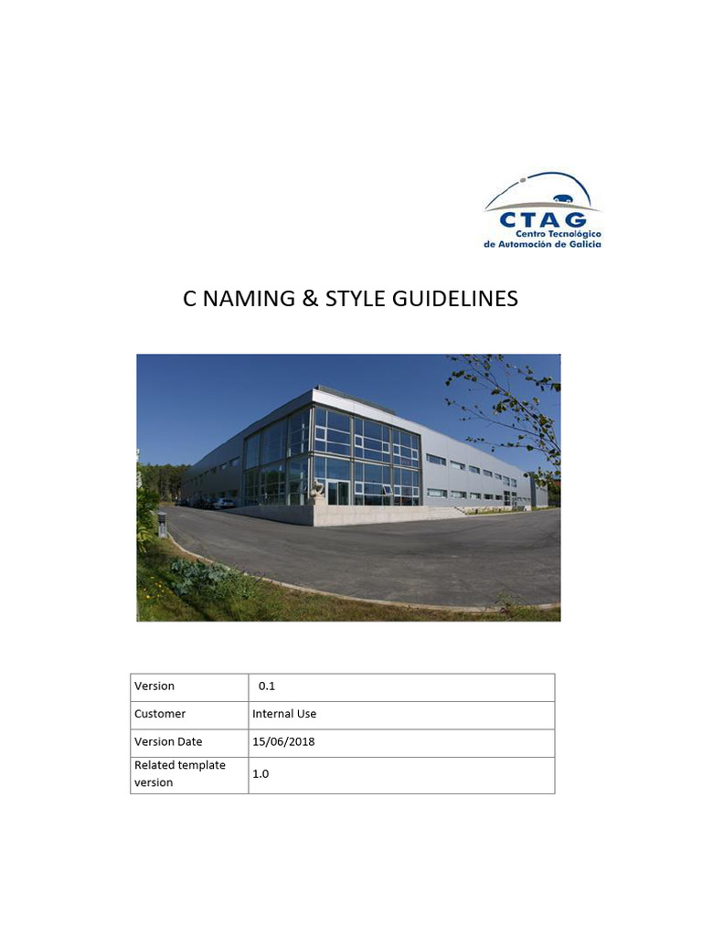 C Naming & Style GuideLines | PDF | Computer Programming | Software ...