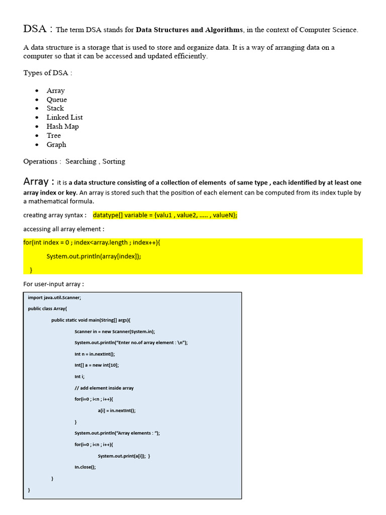 Array Index Or Key An Array Is Stored Such That The Position Of Each 8600