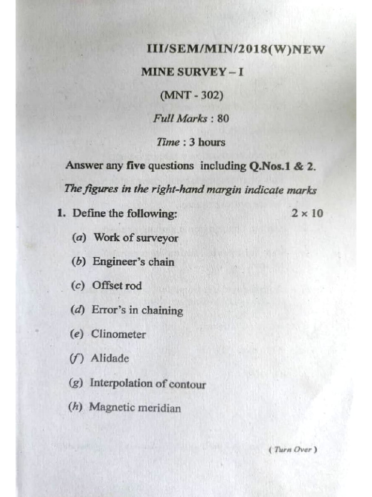 Mine Survey | PDF