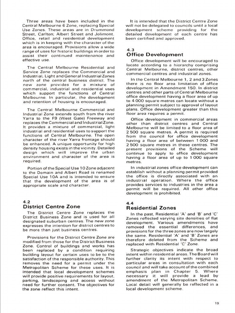 Metropolitan Strategy Implementation Chapter 4 Part2 | PDF | Melbourne ...