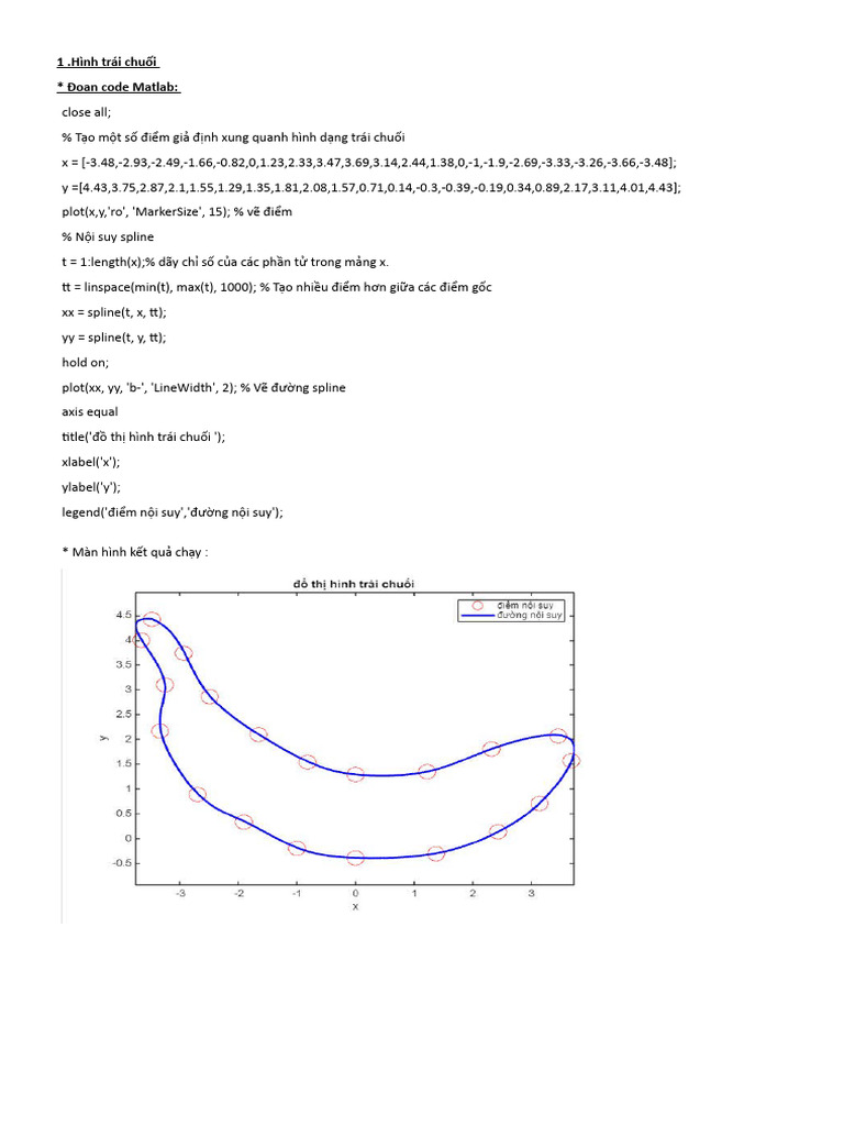 Spline Bậc 3 Và Code | PDF