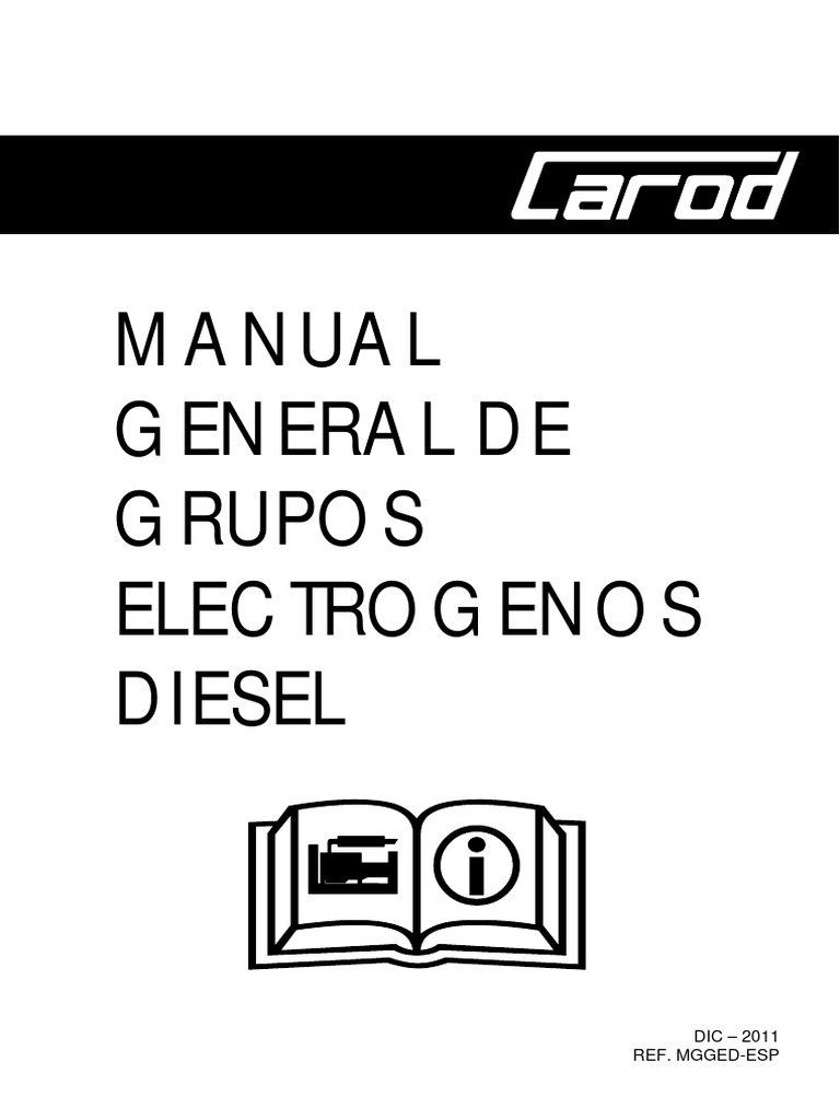 Manual General de Grupos Electrógenos Carod | PDF | Producción de ...