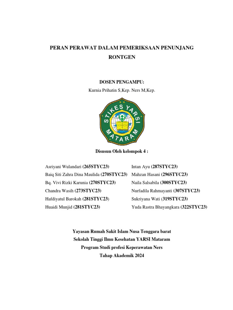 Makalah Idk KLMPK 4 Rontgen | PDF