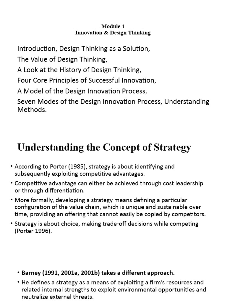 Module 1 Design Thinking VTU | PDF | Strategic Management | Design Thinking