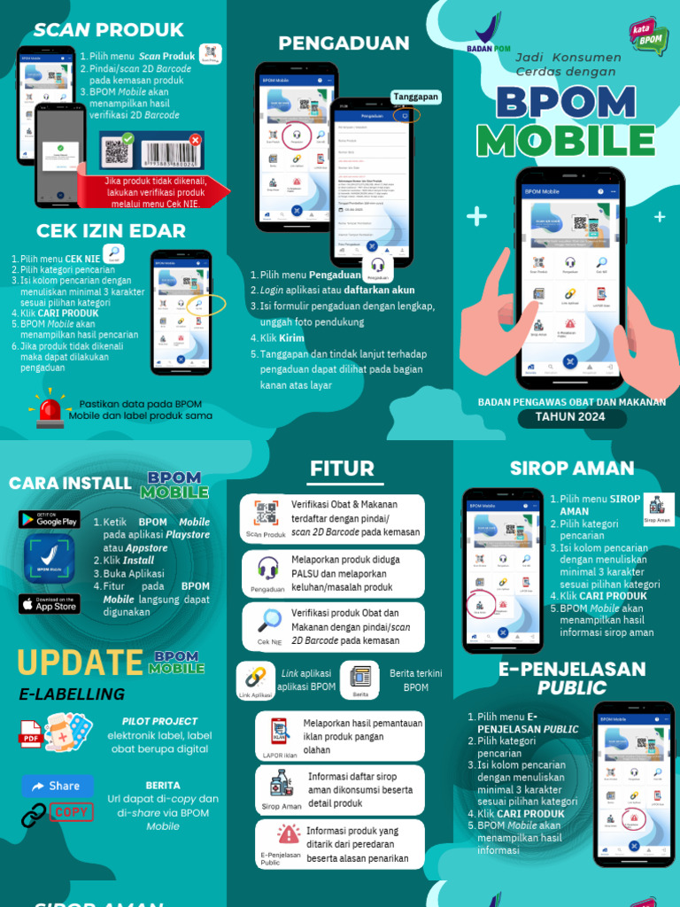 BPOM Mobile Leaflet 2024 | PDF