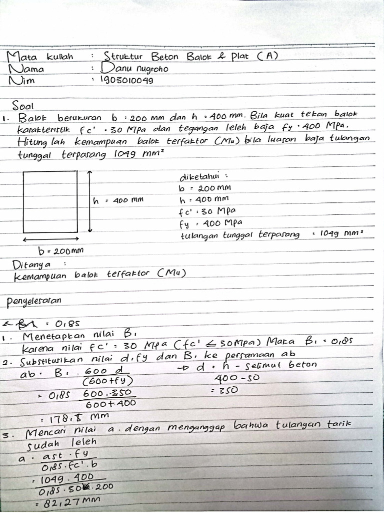 Uts SBBP A - Danu Nugroho - 1903010049 | PDF