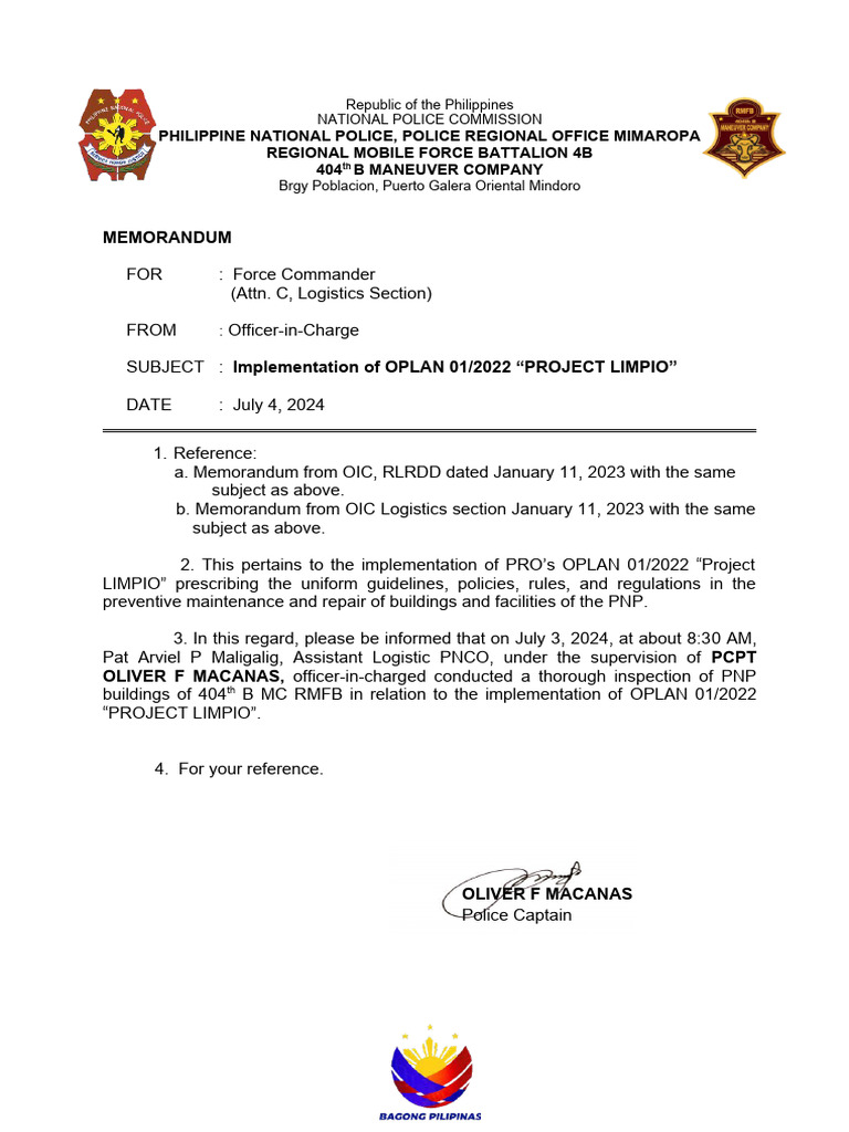 PROJECT LIMPIO July 4, 2024 | PDF