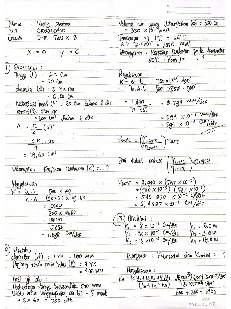 Kuis 2 - Risky Jarima - Tbu X B | PDF