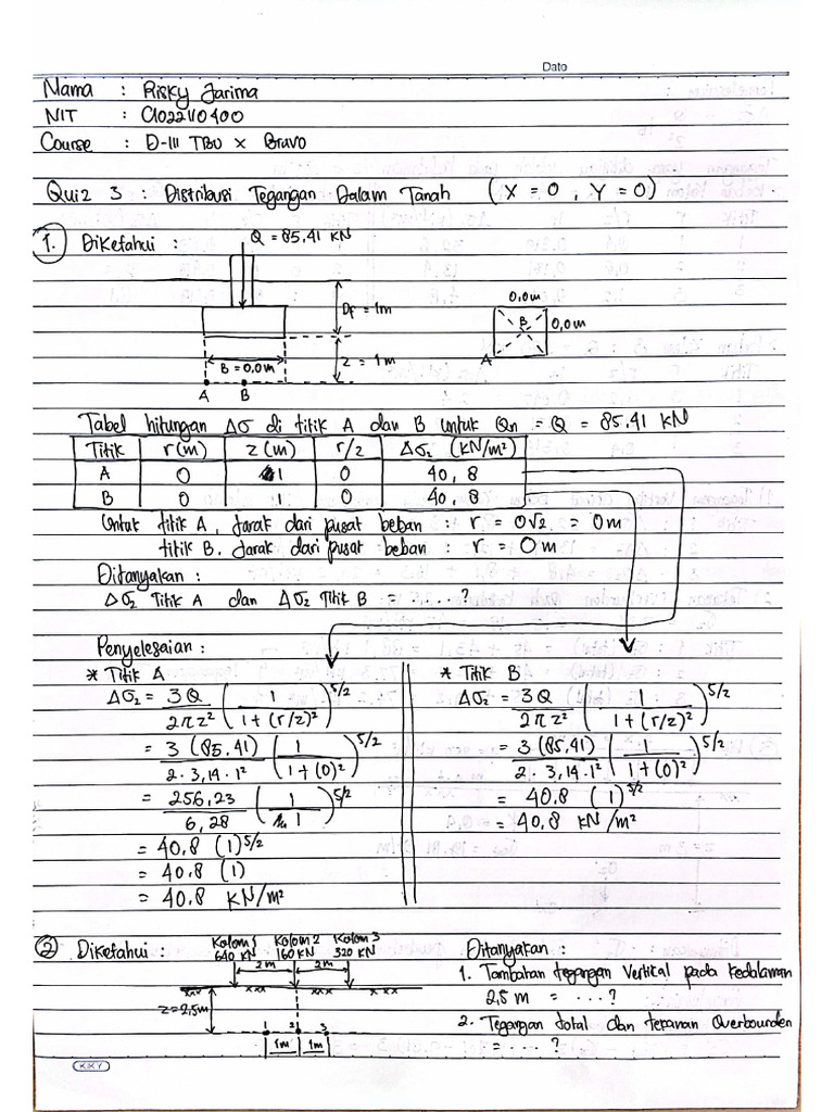Risky Jarima - Tbu X B - Kuis 3 | PDF