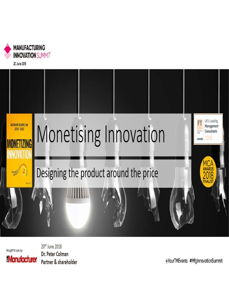 Monetising Innovation | PDF | Research And Development | Innovation