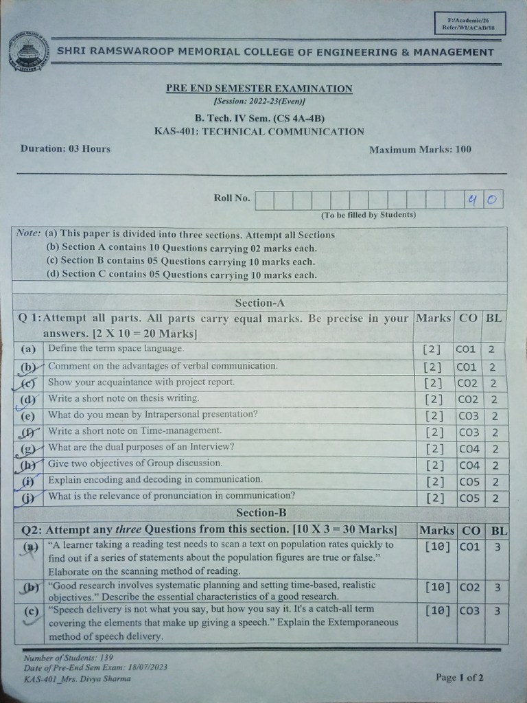 Pre End PYQ (All Subjects) | PDF | Communication | Computing