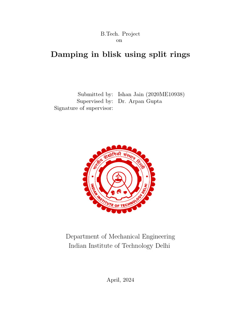 BTP2 Final Report | PDF | Mechanical Engineering | Mechanics