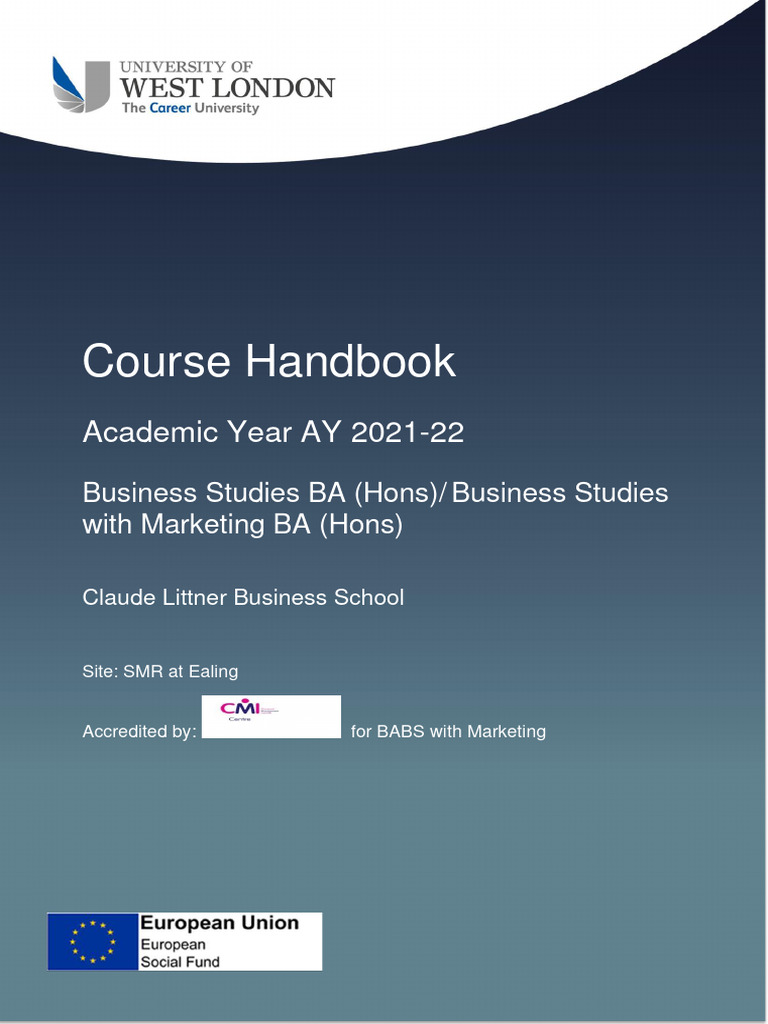 Course Handbook BABS and BABS W MKT (Saturday) - AY2021-22 - Final ...