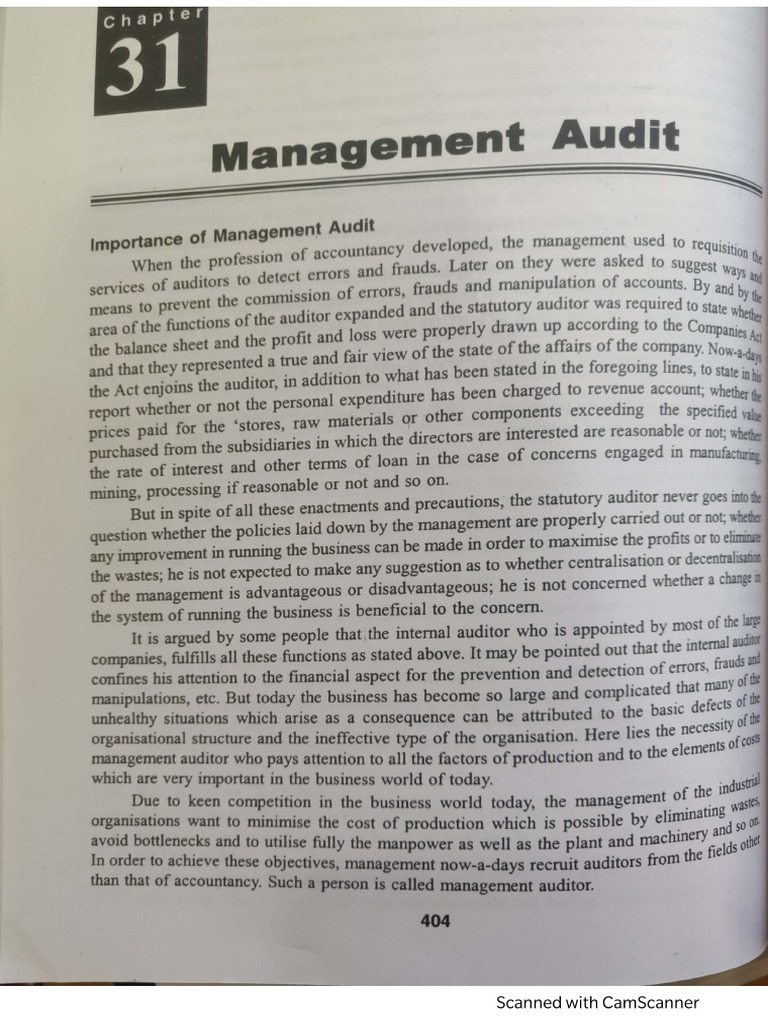 mgt audit | PDF