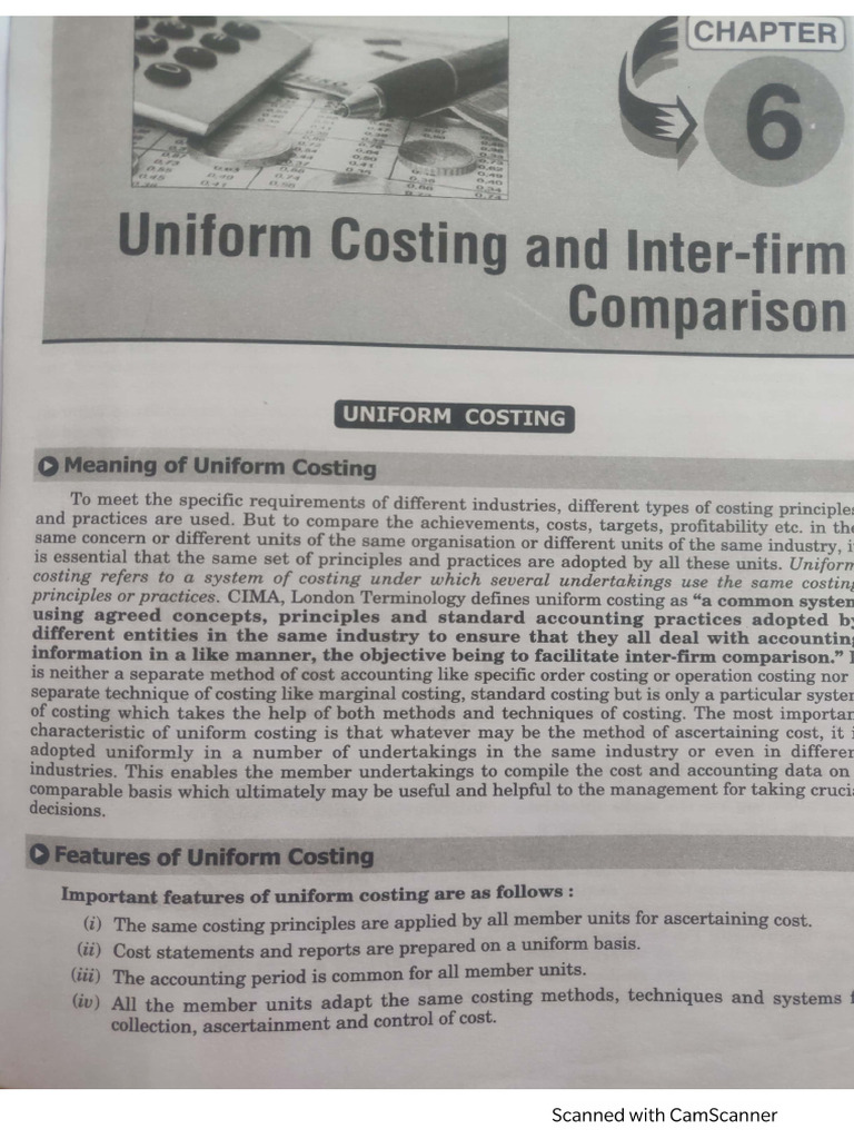 Uniform Costing and Interfirm Comparison | PDF