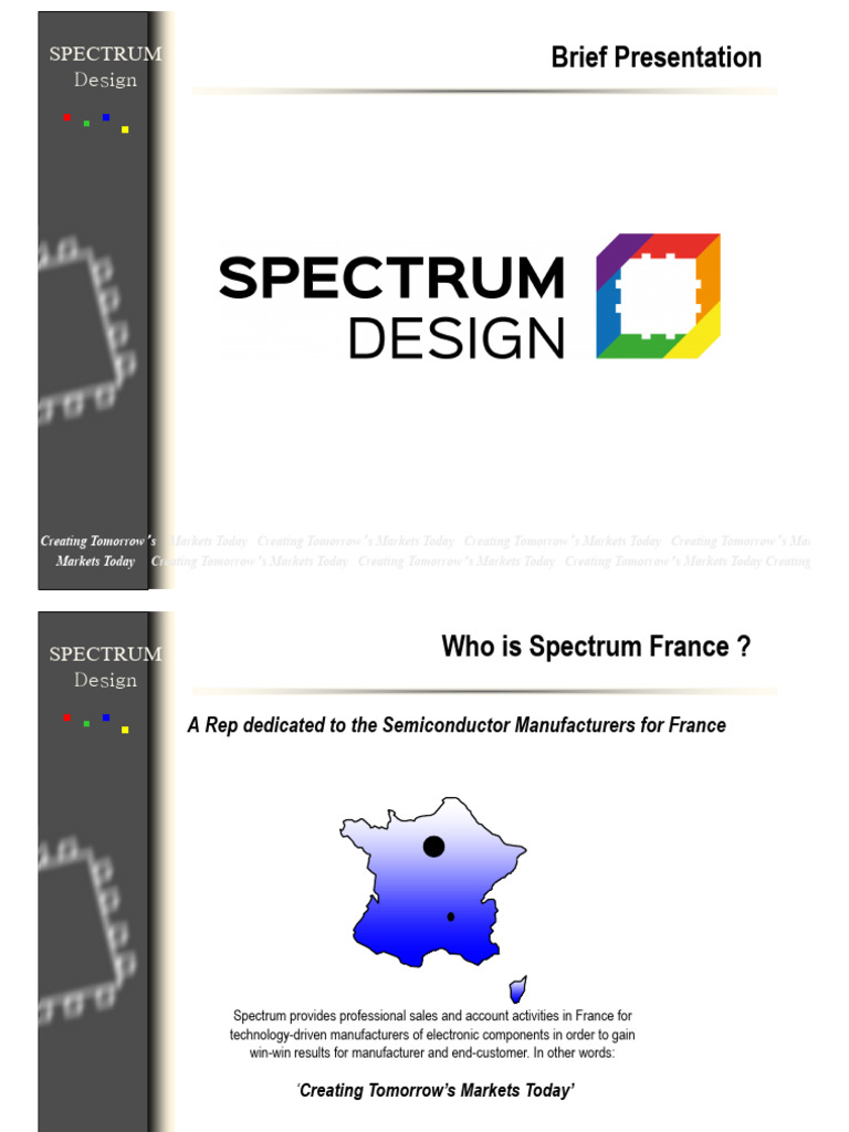 Spectrum Design Brief Presentation Fevrier 2024 For Customers | PDF ...
