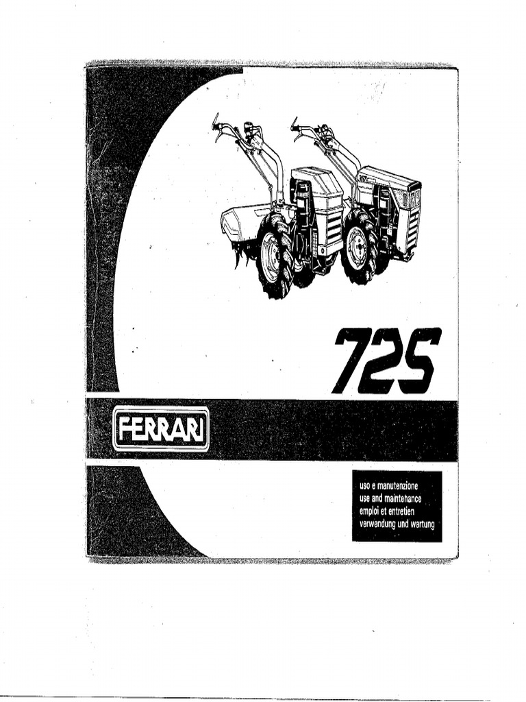 Ferrari 72s Emploi Et Entretient Notice-1 | PDF