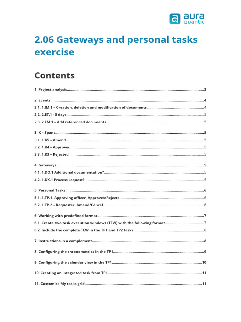 2.06 Gateways and Personal Tasks Exercise | PDF | Information ...