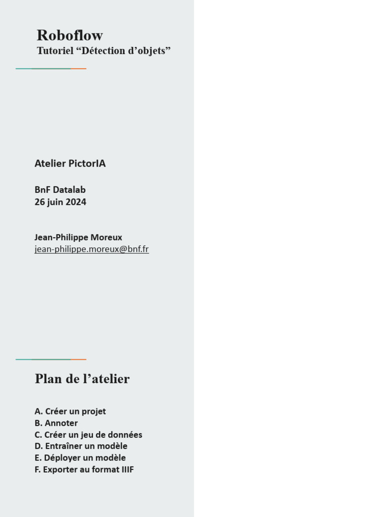 PictorIA - Roboflow - PPTM | PDF | Informatique