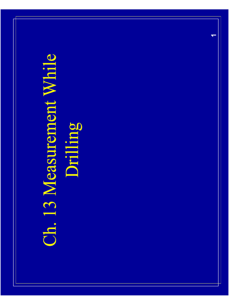 Measurement While Drilling (MWD) | PDF