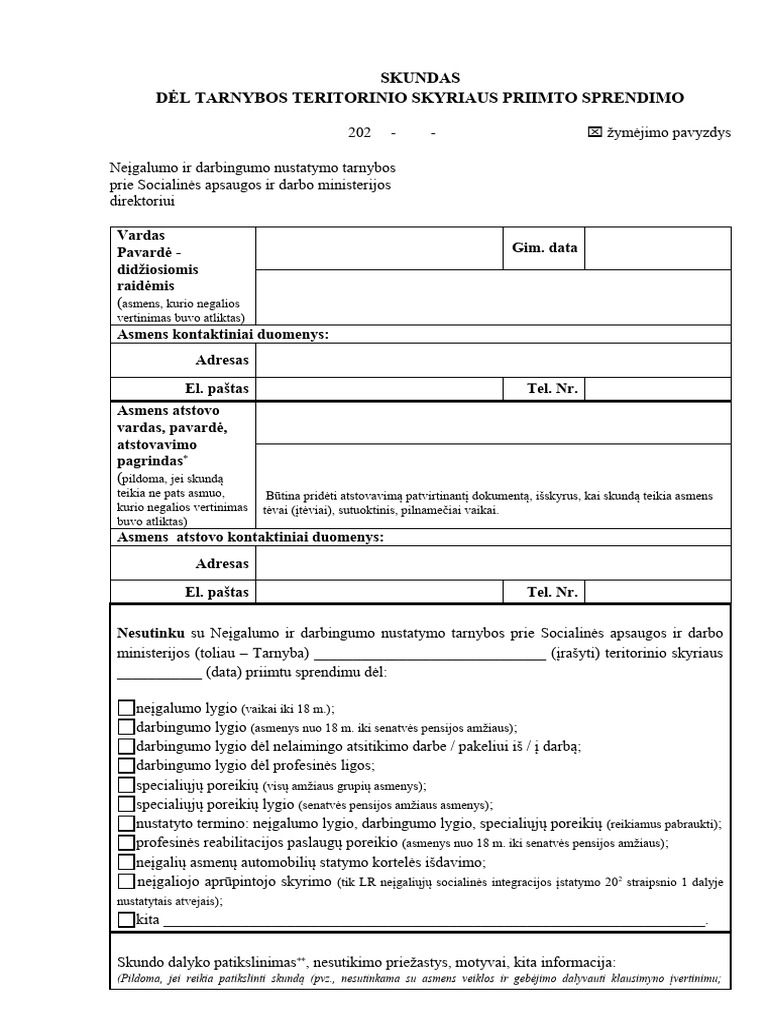 SKUNDAS DĖL SPRENDIMO PERŽIŪRĖJIMO (2023-05-19) - Be Priedo Zymos | PDF