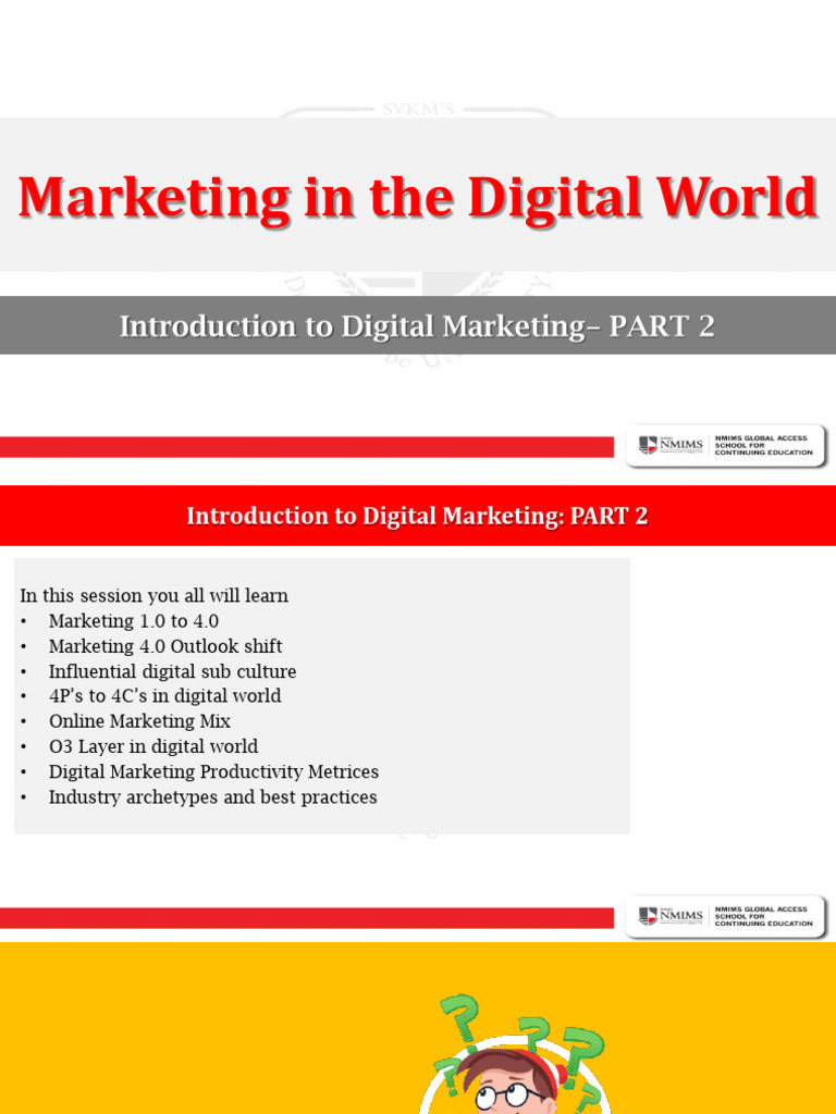4 and 5. Introduction To Digital Marketing - PART 2 | PDF | Marketing ...