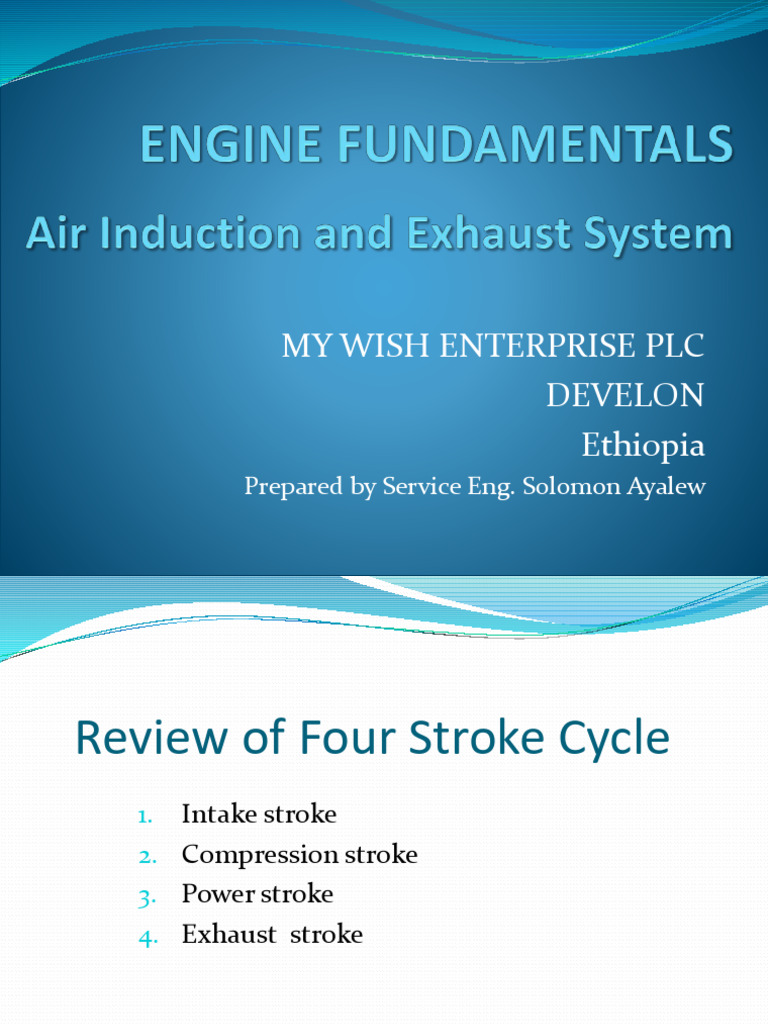 2 Air Induction and Exhaust System ppt . | PDF | Internal Combustion ...