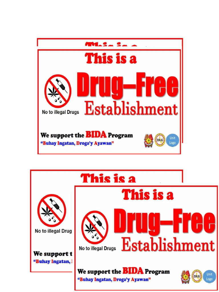 Drug Free Stickers | PDF