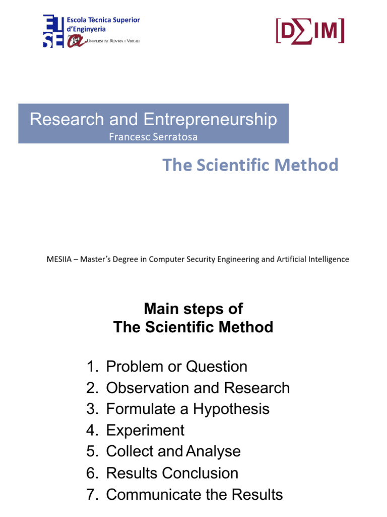 The Scientific Method | PDF | Experiment | Scientific Method