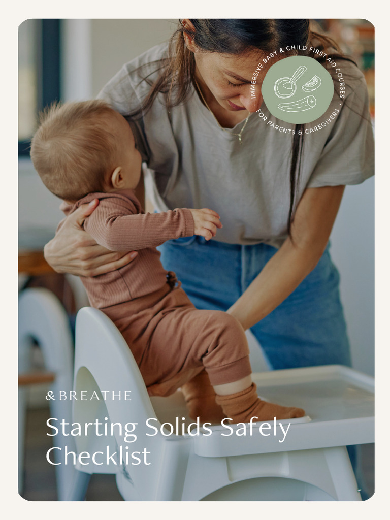 Starting Solids Checklist | PDF | First Aid
