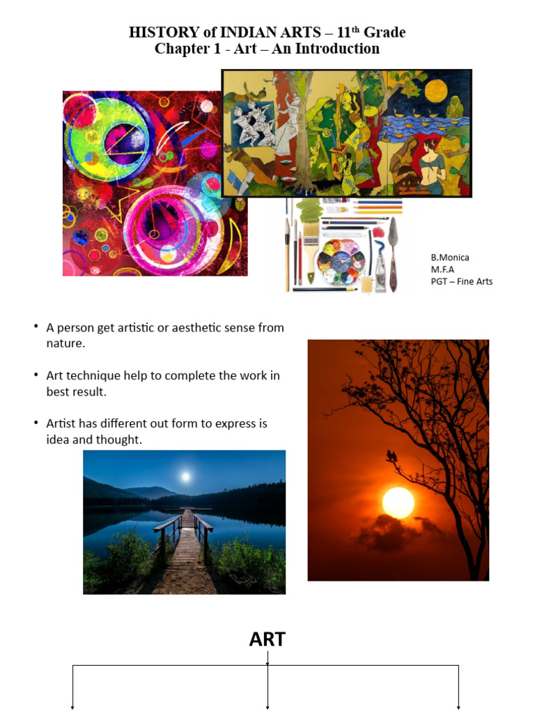 Grade 11 - Chapter 1 - Art - An Introduction | PDF | The Arts | Drawing