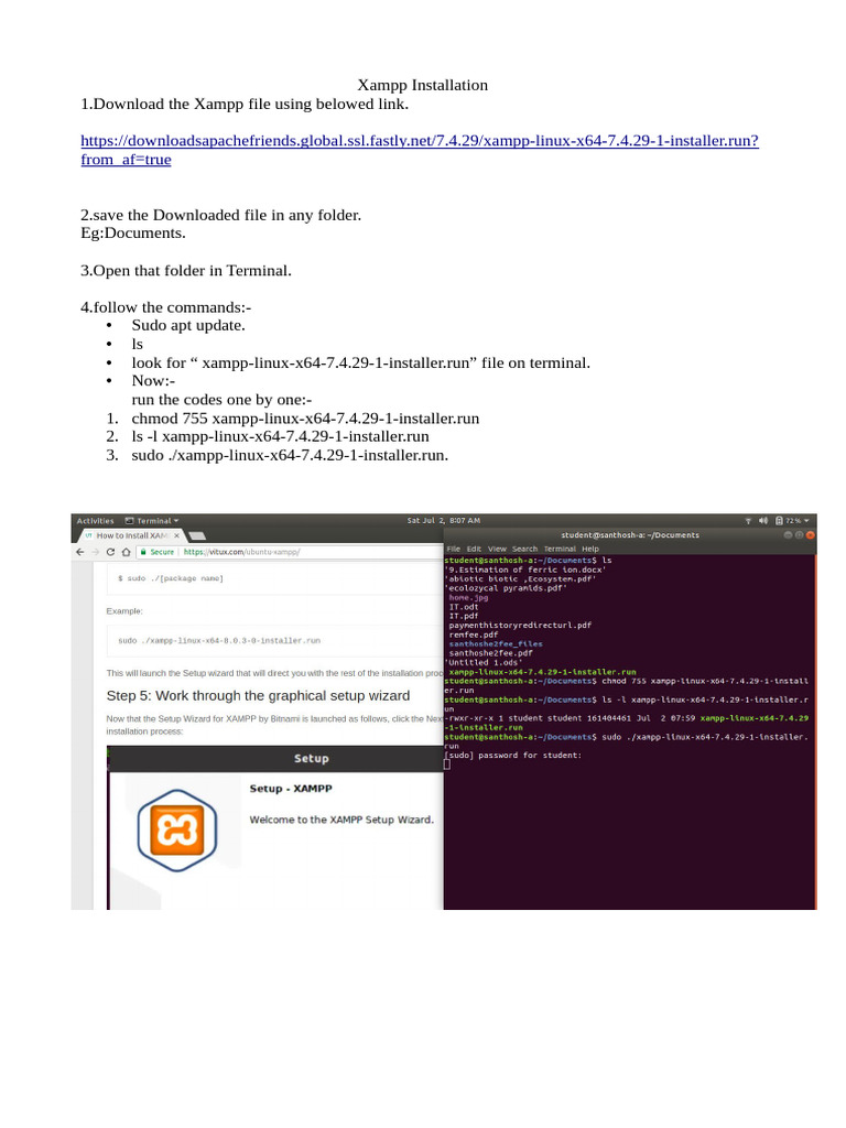 XAMPP Installation Guide for Arch Linux | PDF