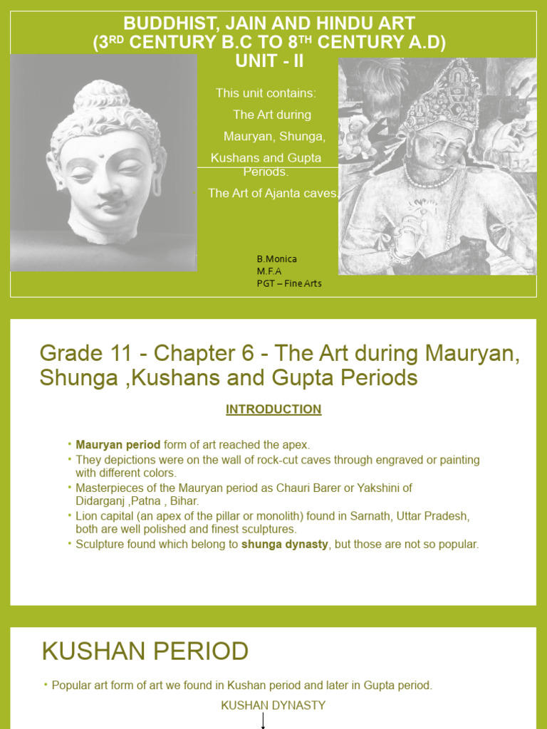 Art of Mauryan to Gupta Periods | PDF | Indian Religions