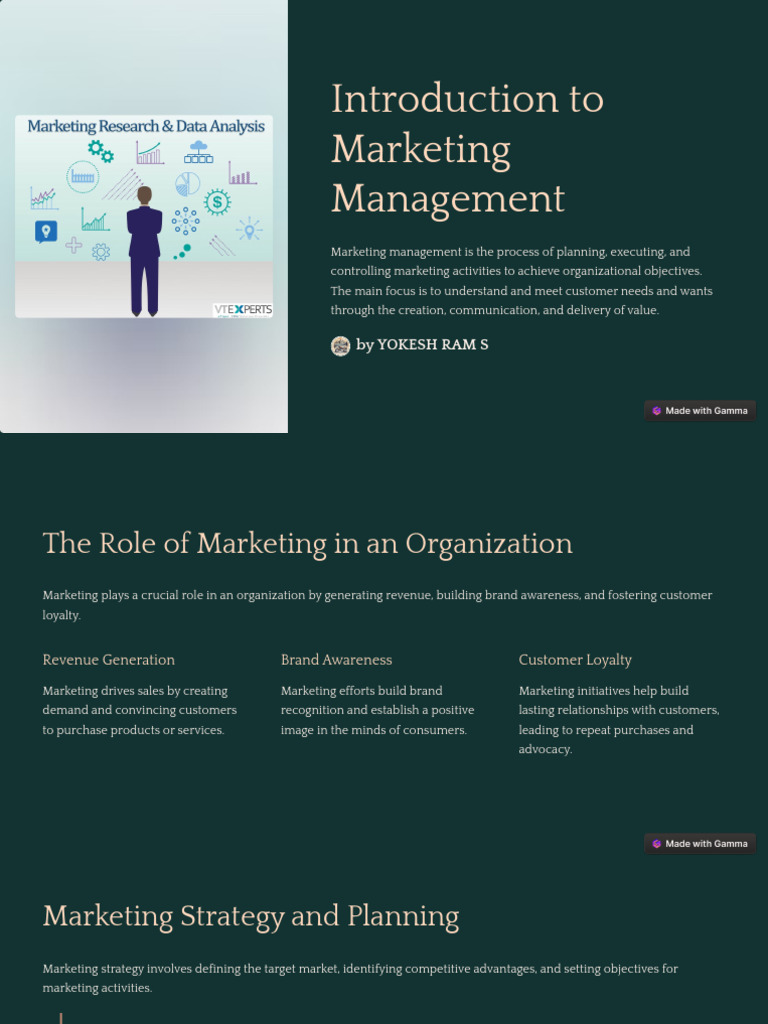 Introduction-to-Marketing-Management | PDF | Marketing | Digital Marketing