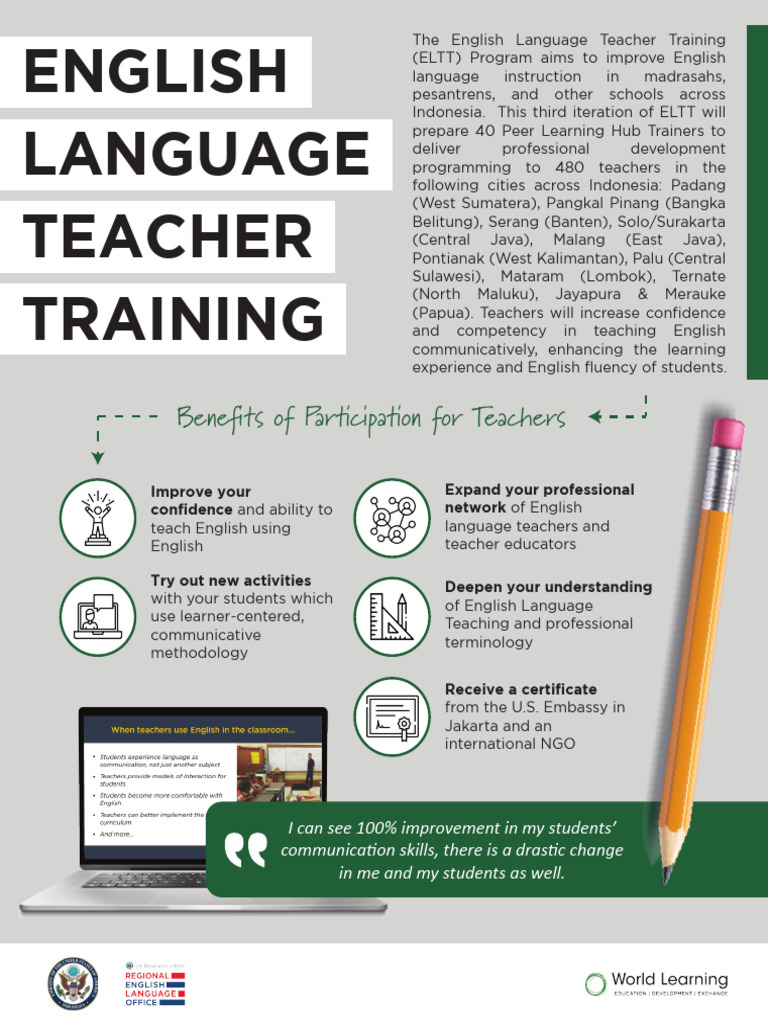 ELTT3 Program Overview Flyer - 28may2024 | PDF | Teachers | Learning